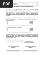 Acta de Constitución Del Comite de Convivencia Laboral | PDF