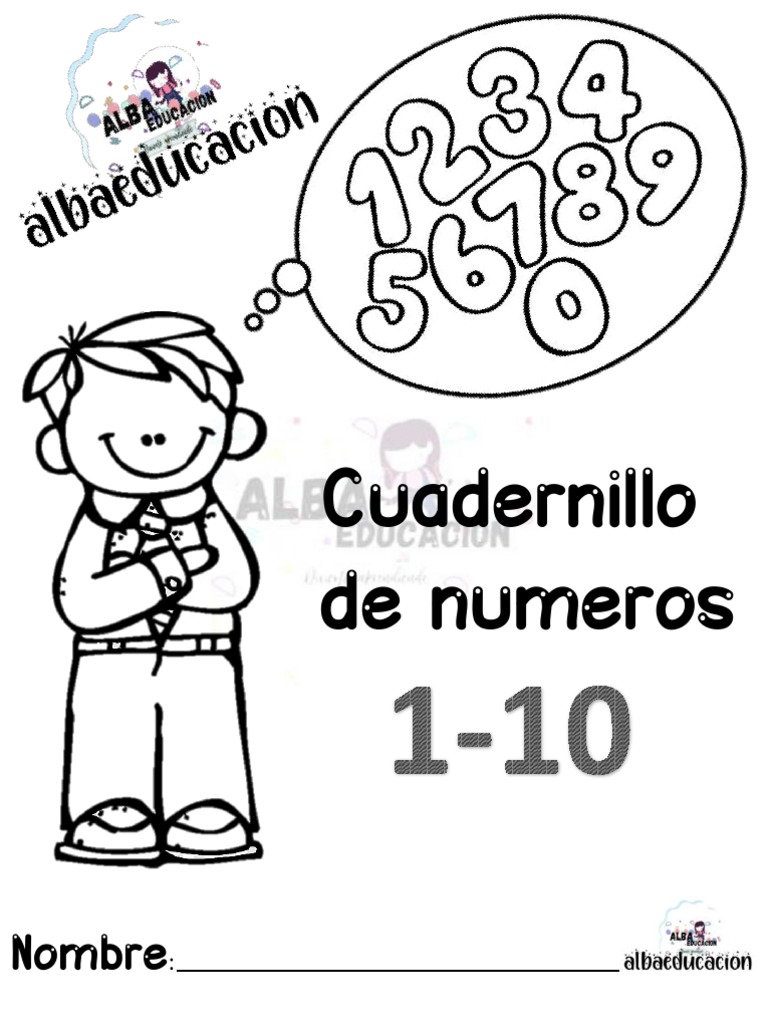 Cuadernillo de Números del 1 al 10 | PDF