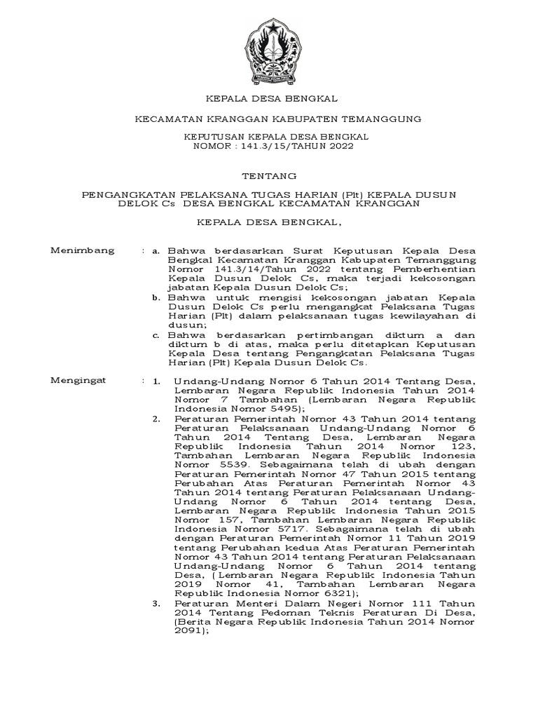 SK - PLT Kadus | PDF