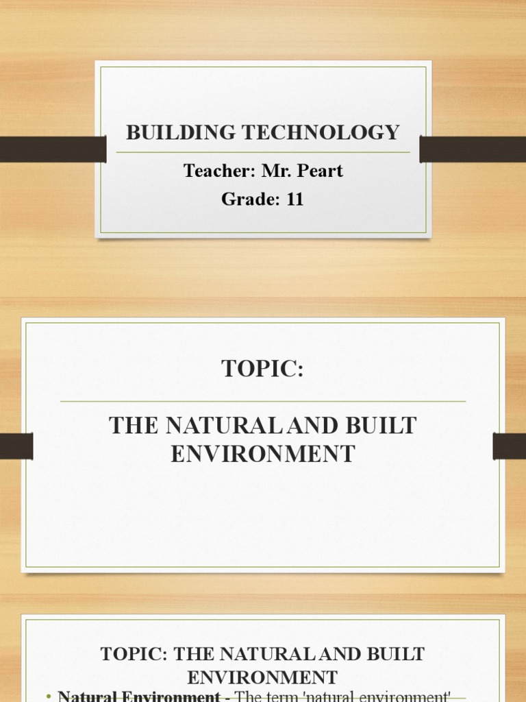 Built and Natural Environment | PDF | Natural Environment | Climate Change