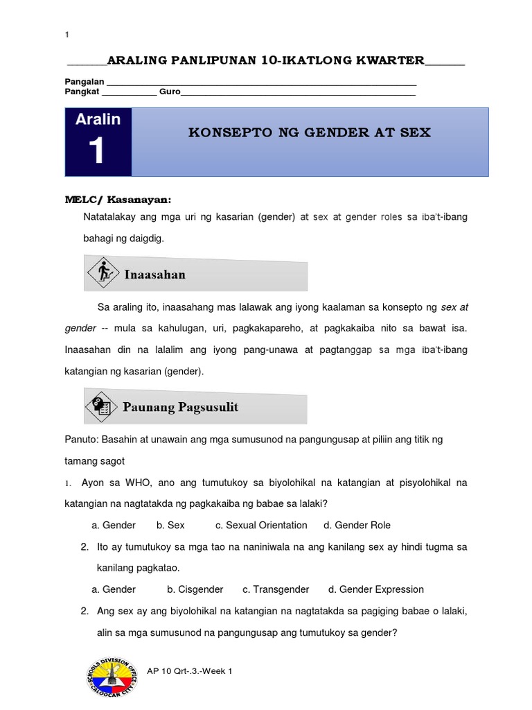 10 AP Q3 Week 1 | PDF