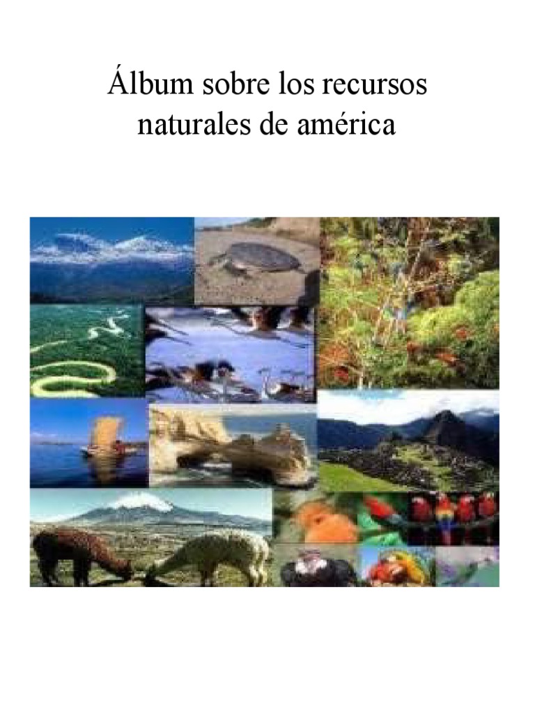 Álbum Sobre Los Recursos Naturales de América | PDF | Minería | Antillas