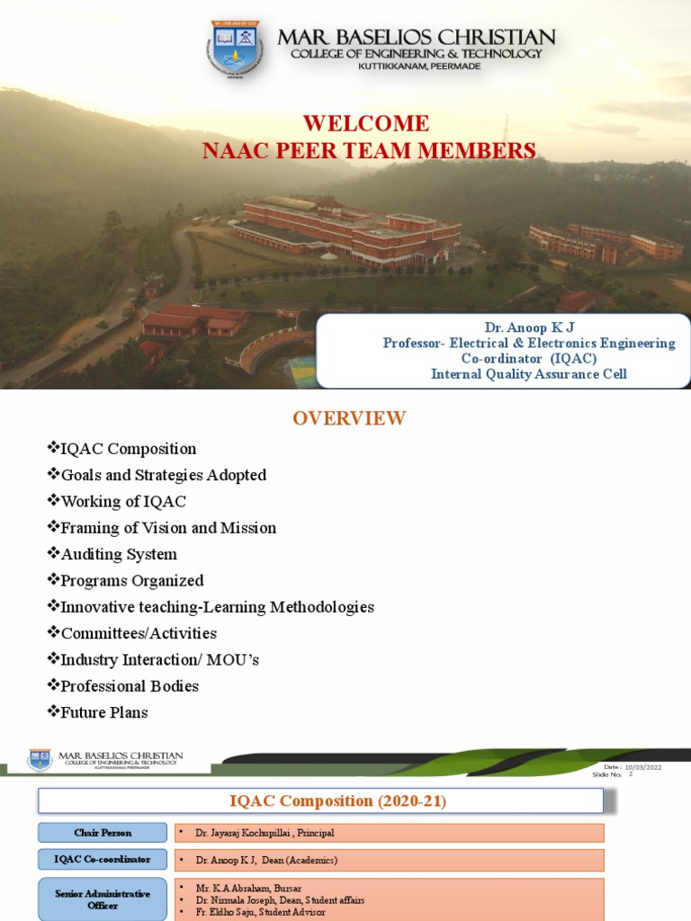 NAAC PPT - IQAC Final | PDF | Educational Assessment | Curriculum