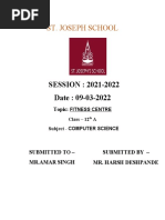Computer Science Class-XII (2021-22) (Investigatory Project) | PDF | My ...