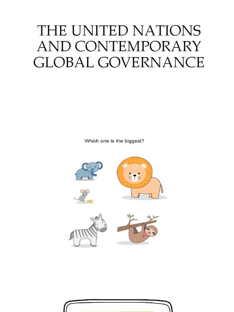 UN's Role in Global Governance Challenges | PDF | World Politics ...