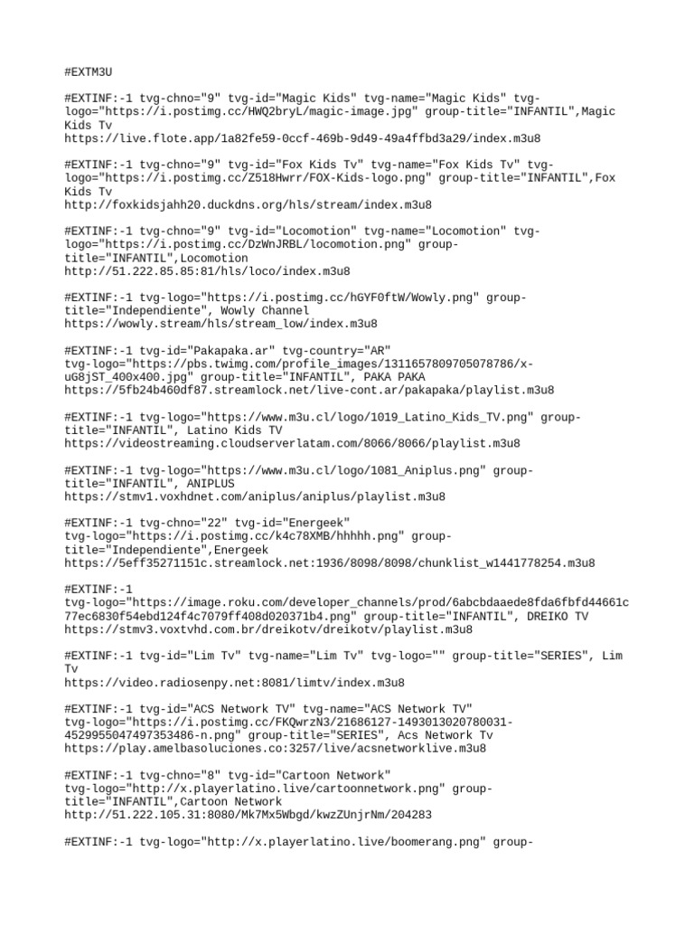 Lista Magic Kids TV | PDF | Television Network | Television