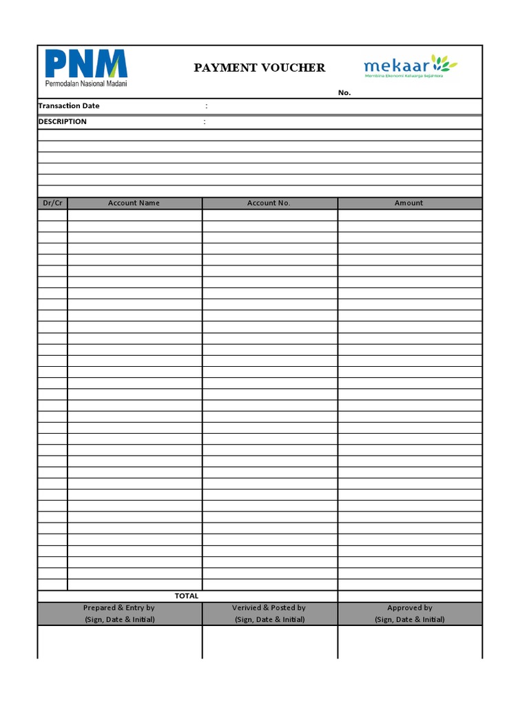 Template Voucher | PDF