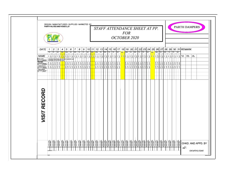 Presenty Sheet-Oct | PDF