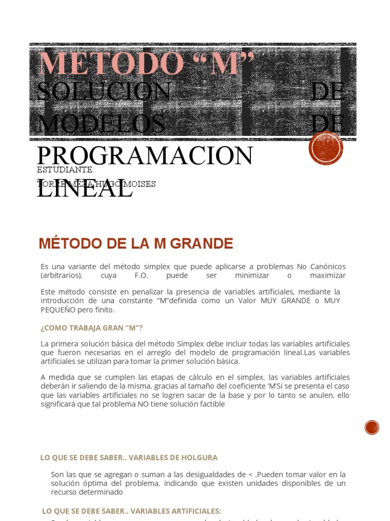 Solucion de Modelos de Programacion Lineal | PDF