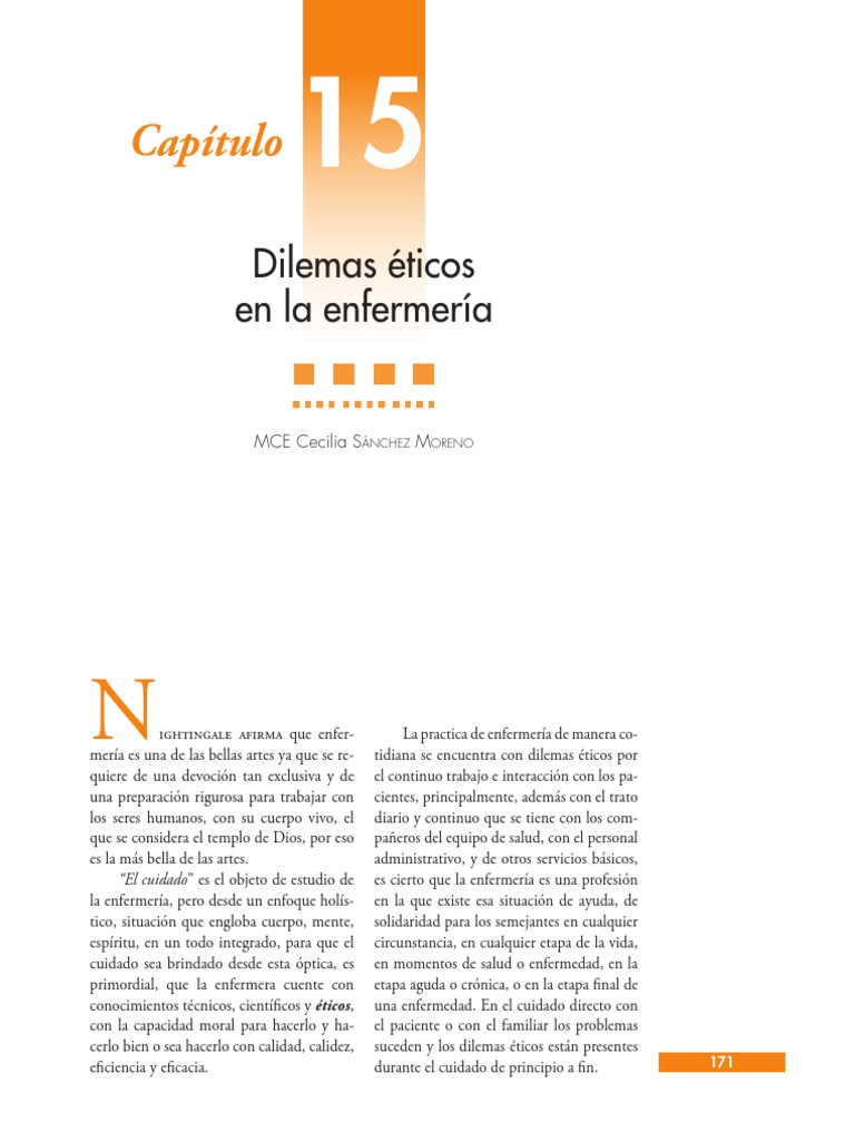 Dilemas Éticos en La Enfermería | PDF | Enfermería | Toma de decisiones