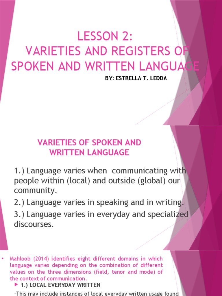 LESSON 2-Purposive Communication | PDF | Social Science | Foreign ...