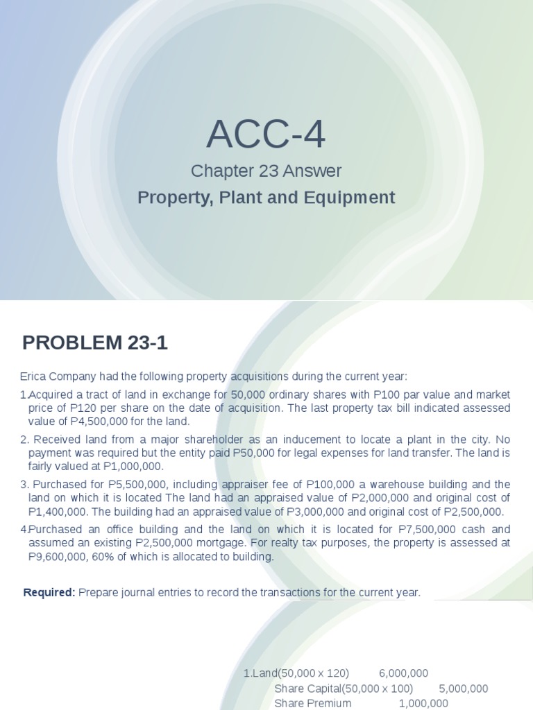 Acc 4 | PDF | Fixed Asset | Present Value