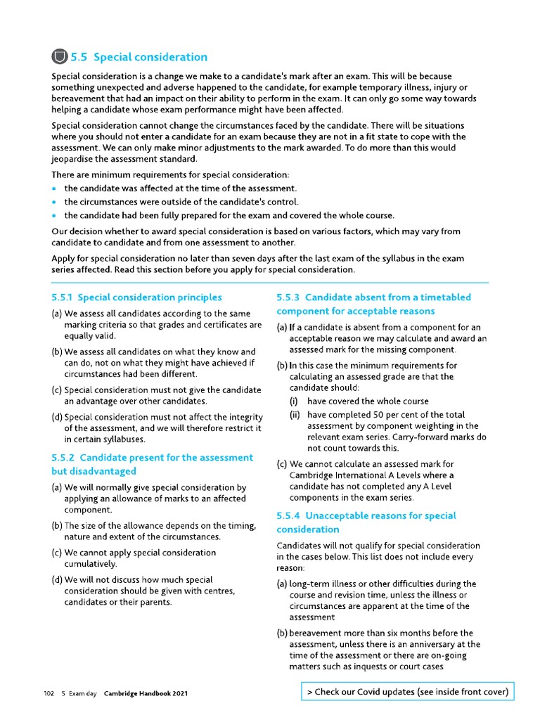 Special Consideration | PDF