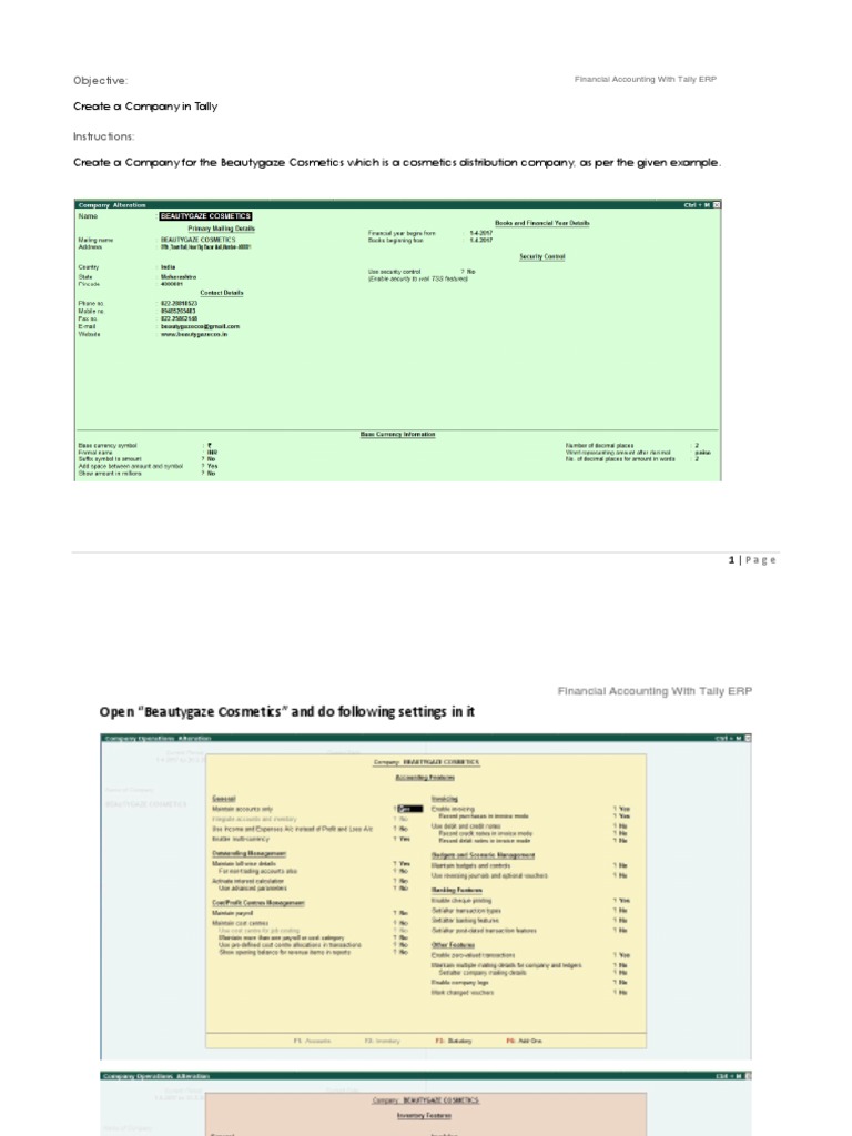 Objective:: MKCL Klic Tally With GST - Assignment | PDF | Finance ...