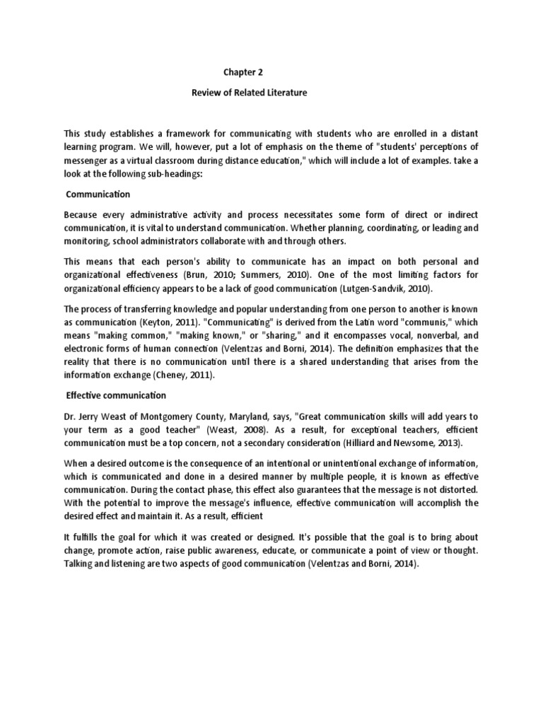 Chapter 2 RRL | PDF | Educational Technology | Communication