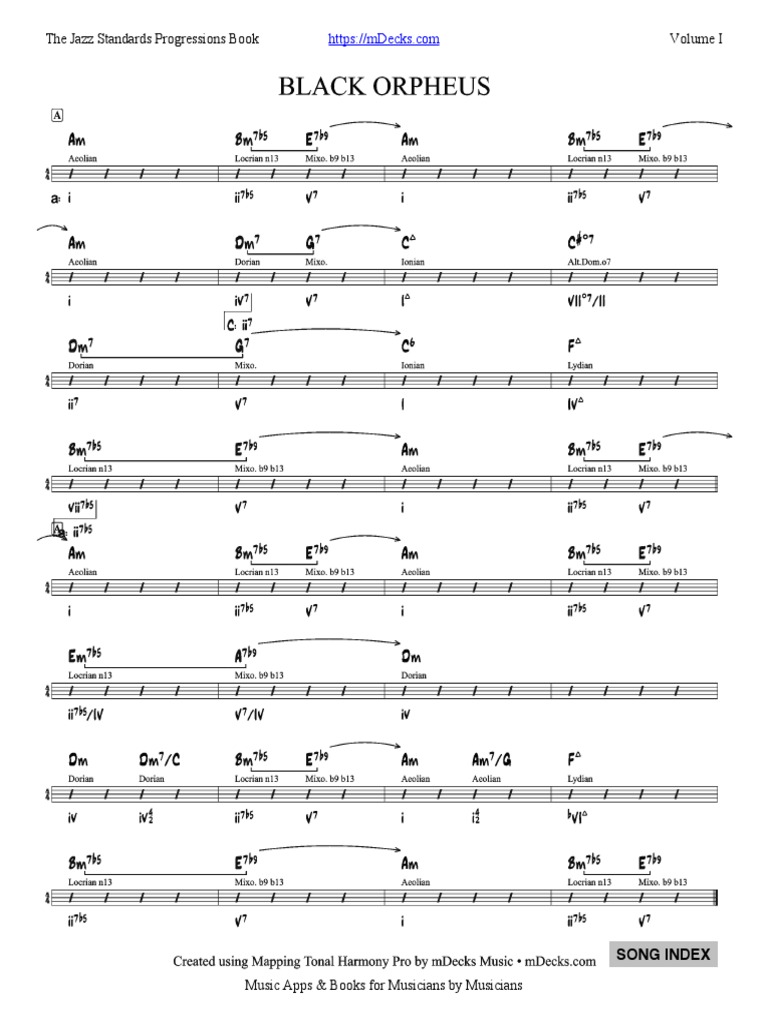 Black Orpheous Analisis Armonico | PDF | Music Theory | Musical Scales