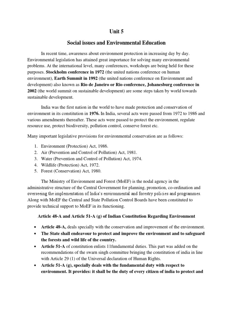 Social Issues and Environmental Education | PDF | Green Building ...