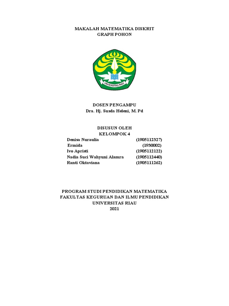 Pengertian dan Sifat Graf Pohon | PDF