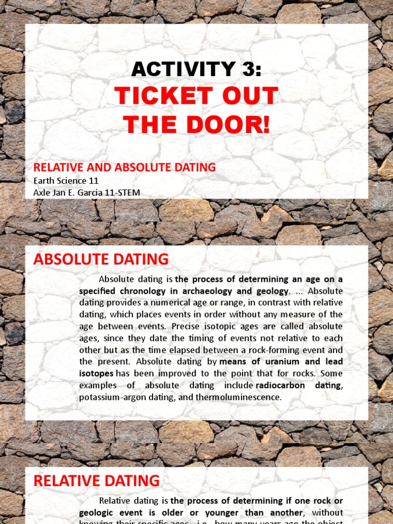 Relative vs Absolute Dating in Earth Science | PDF | Geology | Science