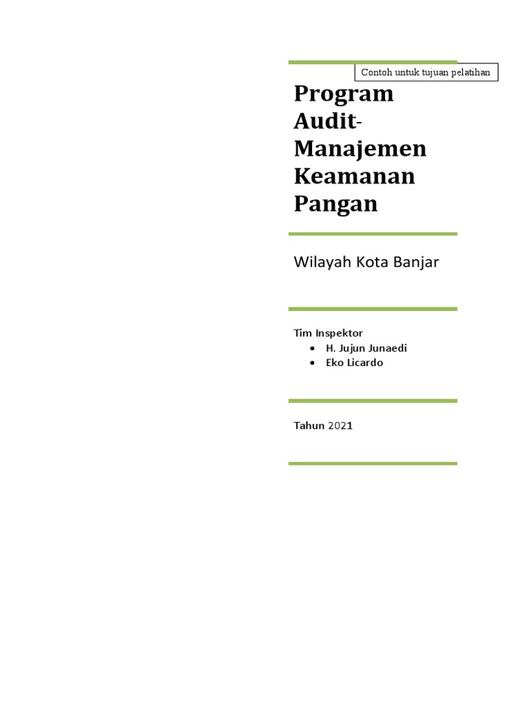 Form 2. Mengelola Program Audit | PDF | Bisnis