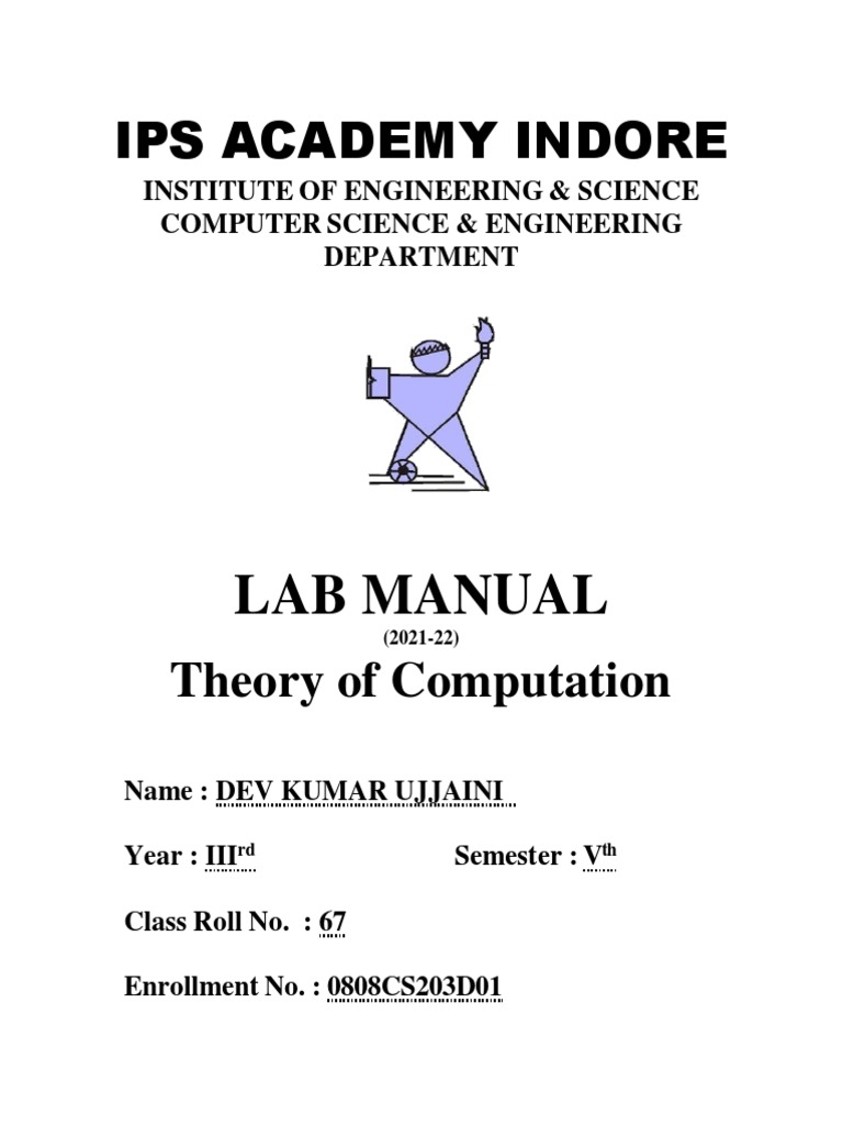 Toc Lab Manual | PDF | Engineering | Computing