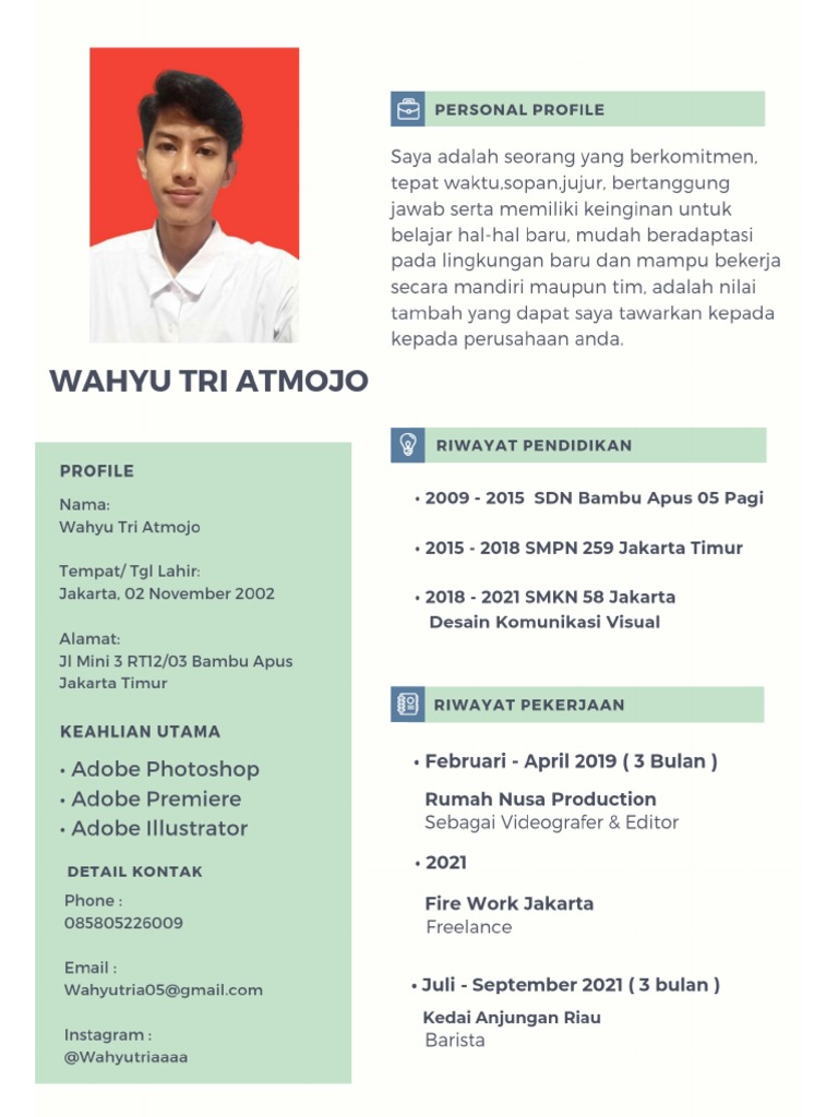CV Wahyu | PDF