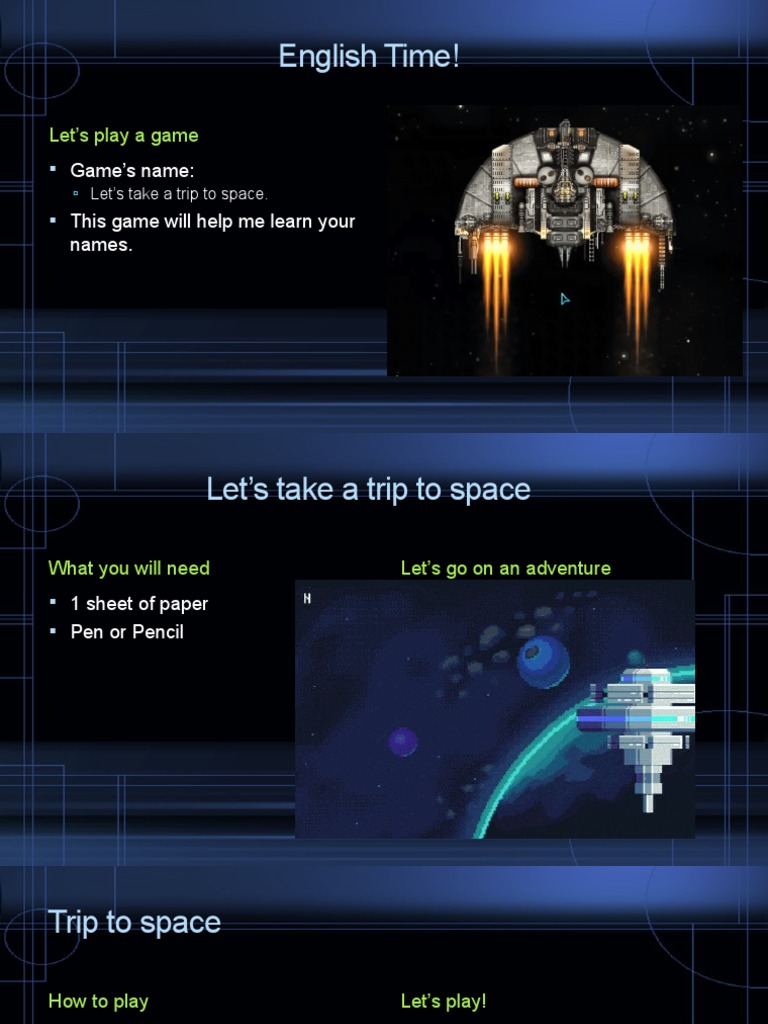 Space Adventure Name Game Guide | PDF