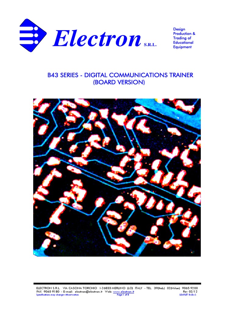 LEAFLET B43xxB (DIGITAL COMMUNICATIONS TRAINERS (BOARD) ) | PDF ...