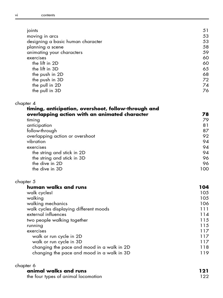 Timing, Anticipation, Overshoot, Follow-Through and Overlapping Action ...