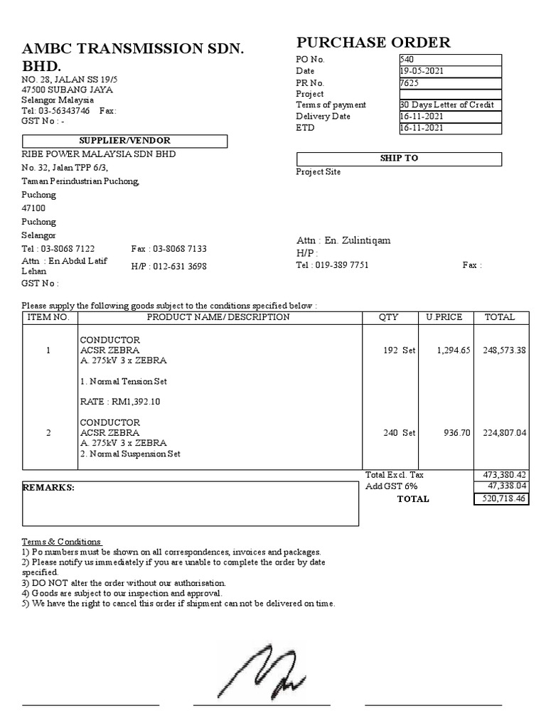 PO Fitting | PDF | Value Added Tax | Invoice