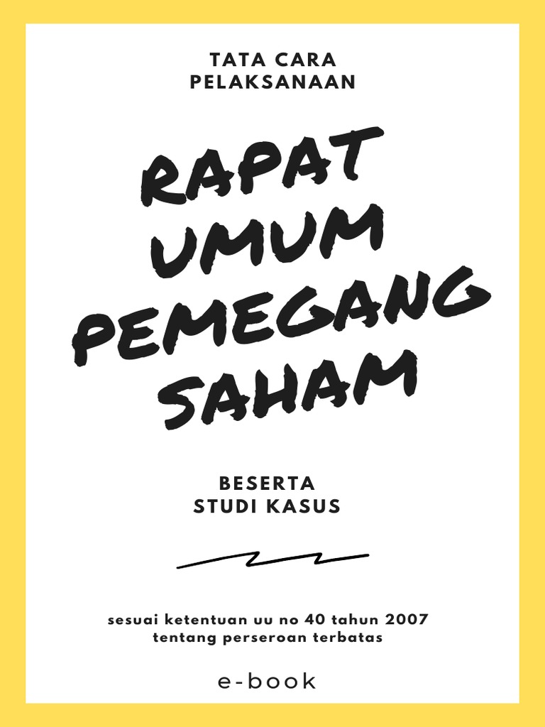 Tata Cara Pelaksanaan Rups Di Pt Pdf