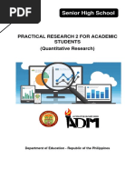 Pre Test Practical Research 2 | PDF | Quantitative Research ...