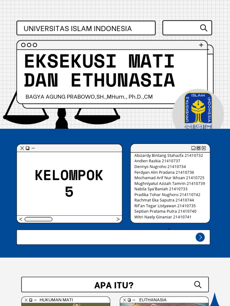 Eksekusi Mati Dan Ethunasia | PDF