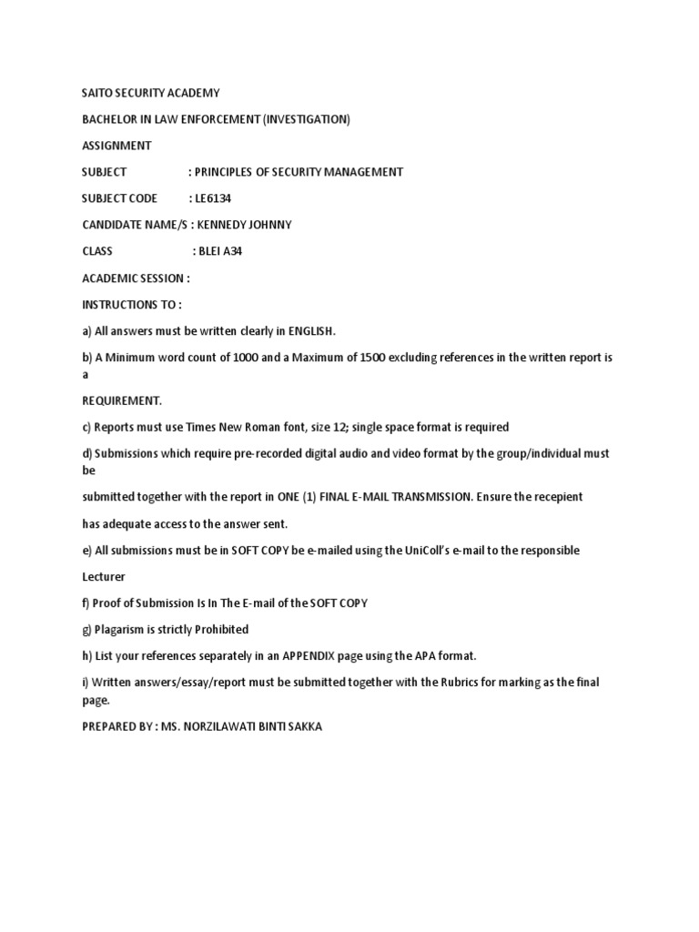 Security Management | PDF | Physical Security