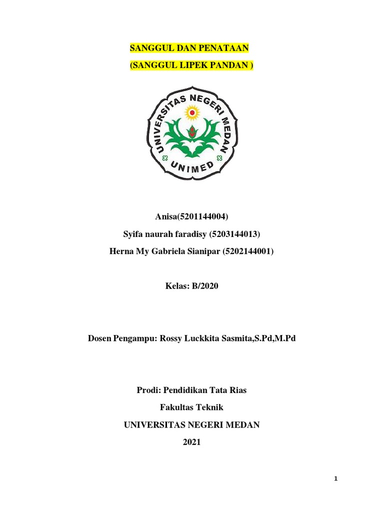 Sanggul Lipek Pandan | PDF | Kajian Bahasa Asing