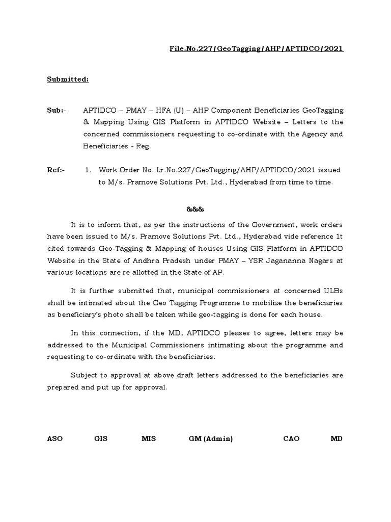 Municipal Commissioner Letters - Pramove | PDF | Computing ...