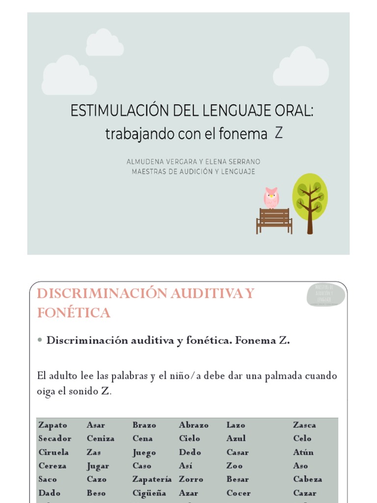Actividades Fonema Z para Niños | PDF | Comunicación | Lingüística