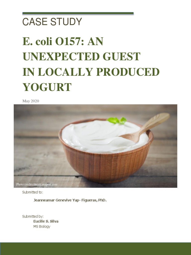 Case Study. | PDF | Yogurt | Milk