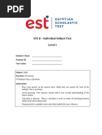 EST I Math Exam Overview 2023 | PDF | Multiple Choice | Function ...