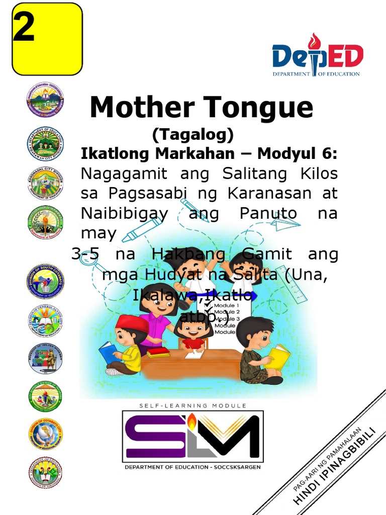 Mother Tongue: (Tagalog) Ikatlong Markahan - Modyul 6 | PDF