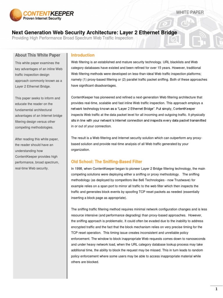 WHITEPAPER - Layer 2 Ethernet Bridge Design | PDF | Proxy Server ...