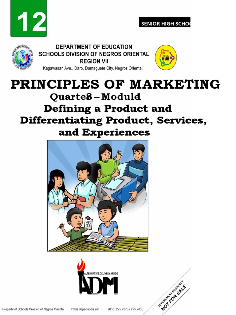 Principles of MKTG Q3 Module1 | PDF | Goods | Marketing