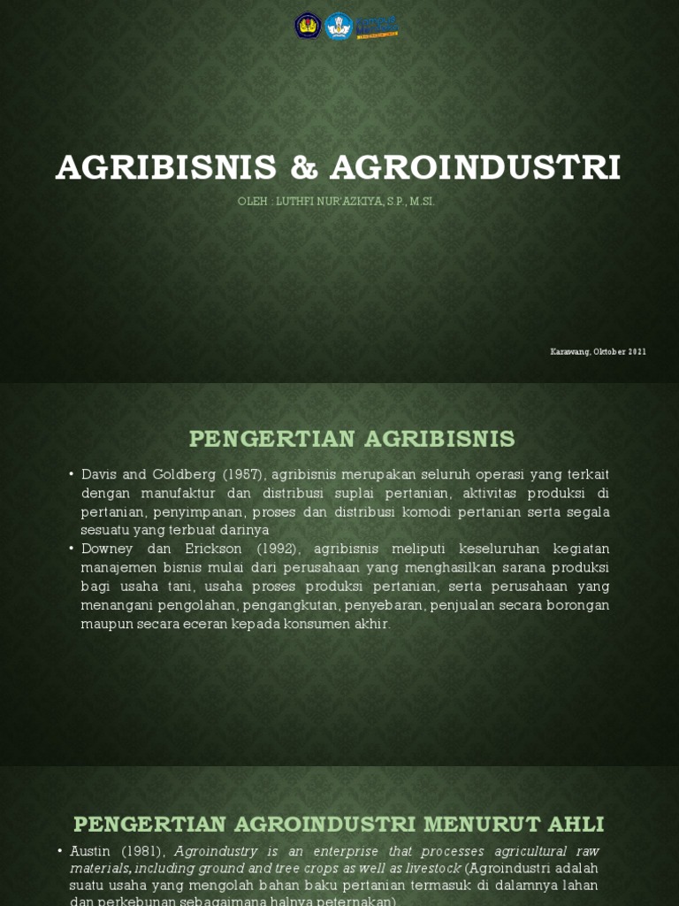 Materi 3 Agribisnis Dan Agroindustri | PDF