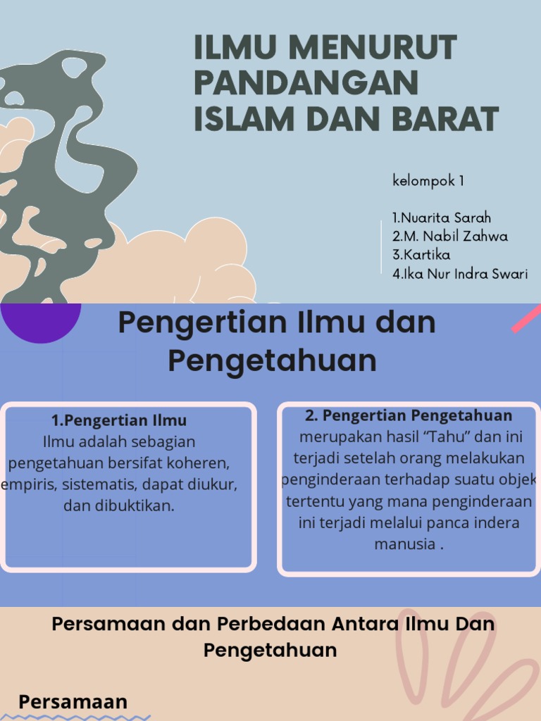 Ilmu Menurut Pandangan Islam Dan Barat | PDF | Abrahamic Religions