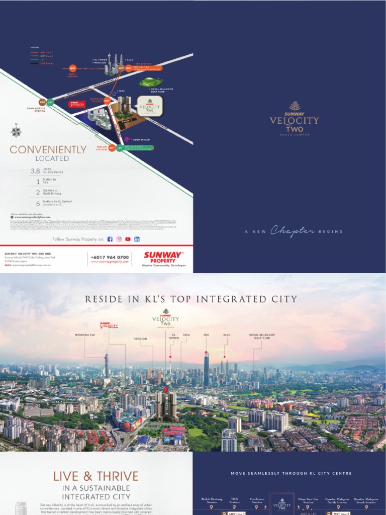 Sunway Velocity Two Ebrochure (With Floor Plan) | PDF | Bathroom | Houses