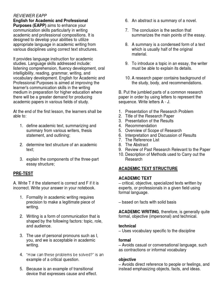 Reviewer Eapp Pdf Essays Thesis