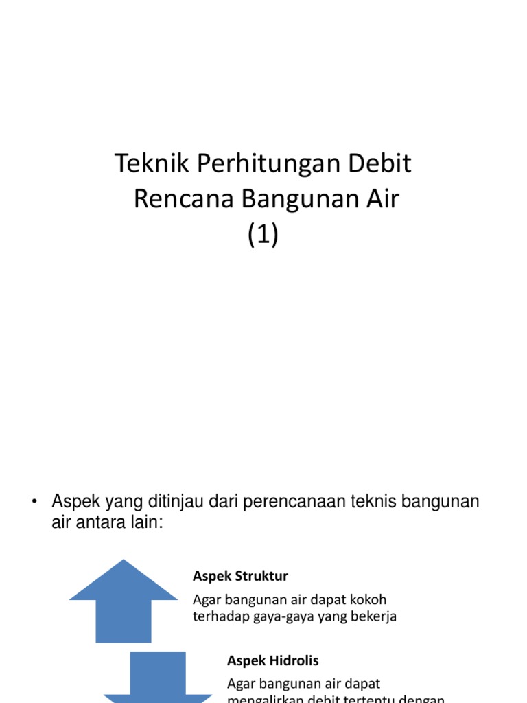 KUL 3 - Perhitungan Debit Rencana Bangunan Air | PDF | Metode & Bahan Ajar