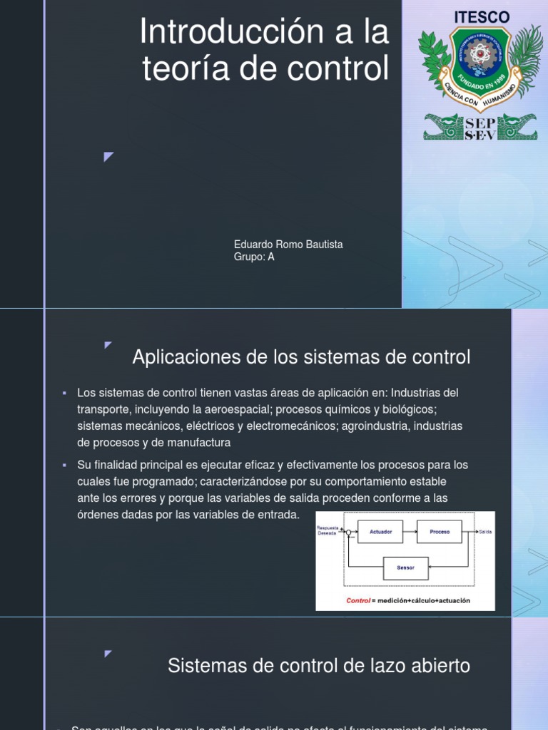 Introducción a los conceptos básicos de los sistemas de control: modos ...