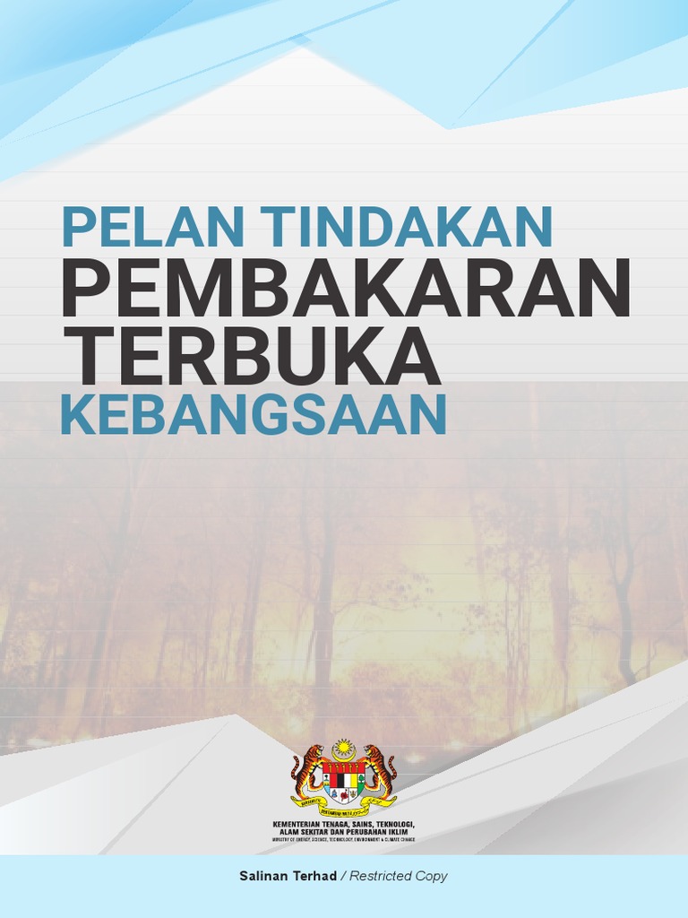 Pelan Tindakan Pembakaran Terbuka Kebangsaan PTPTK 2019 | PDF
