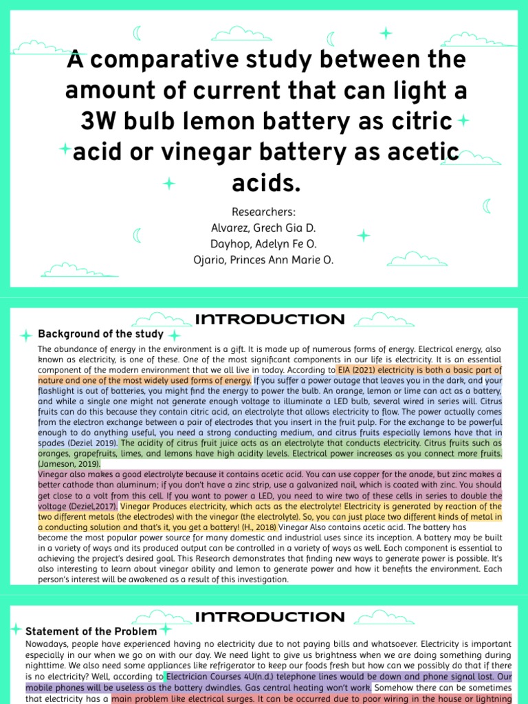 A Comparative Study Between The Amount of Current That Can Light A 3W ...